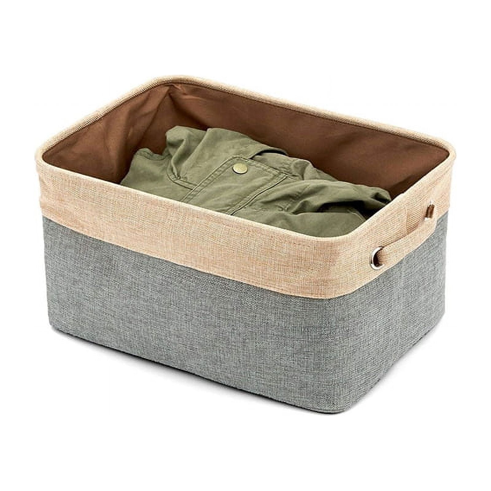 Large Decorative Storage Bins, Closet Storage Baskets with Rope Handles ...