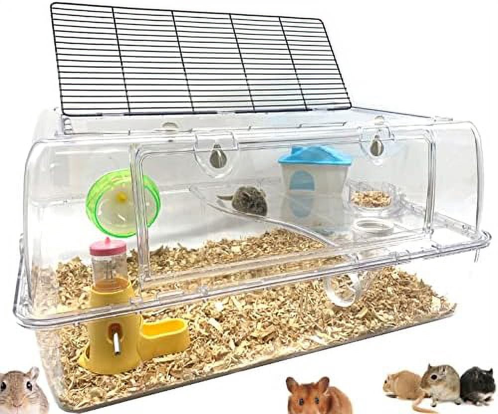 Large Deluxe 2-Tiers Dwarf Hamster Home Mouse Gerbil Reptiles Palace ...