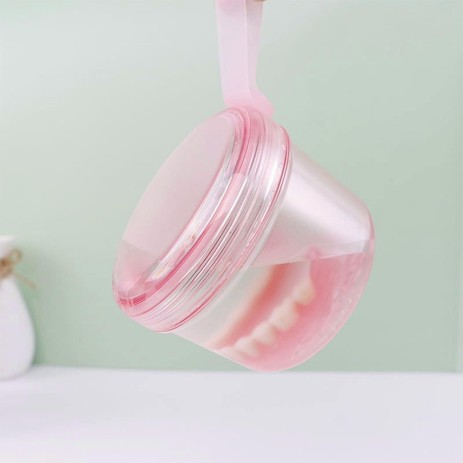 Large Denture Case, No-Leak Denture Container Cups for Soaking Full ...