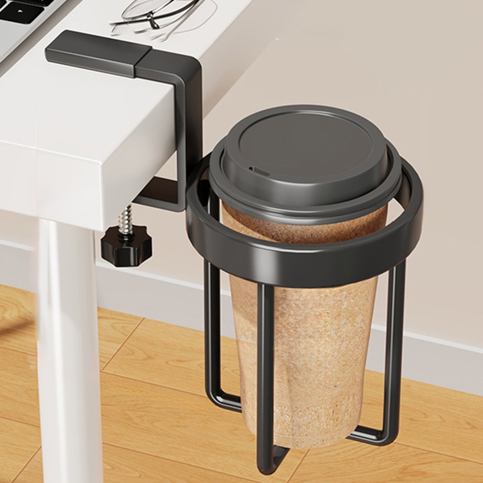 Large Desk Cup Holder Table Anti Spill Cup Holder Mount Cup Clip Drink ...