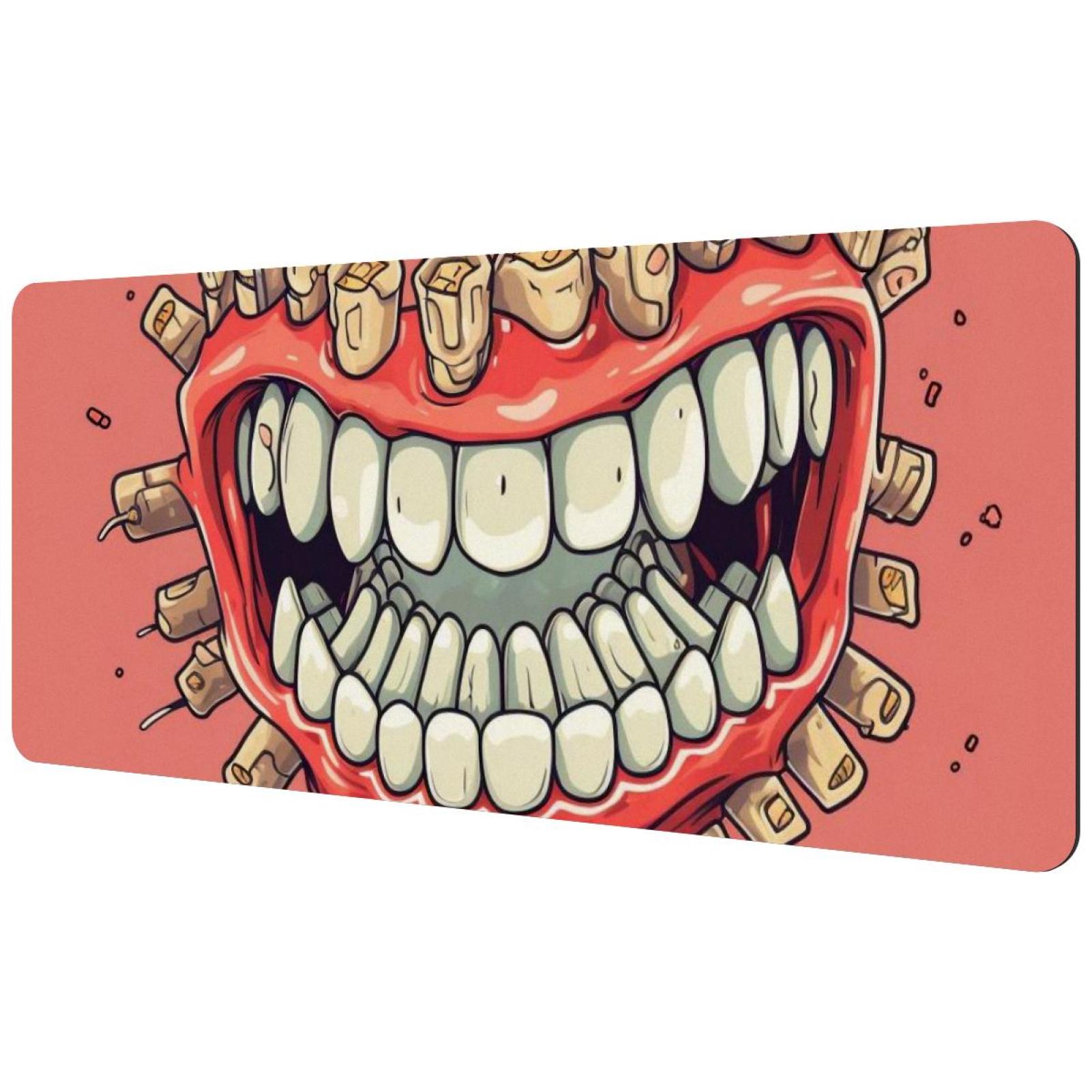 Large Desk Mat 35.2" x 15.7" Desk Pad Protector with Rubber Base, Non ...