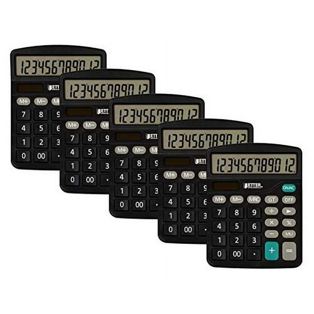 Better Office Products 00400 Large Desktop Calculators 12-Digit LCD ...