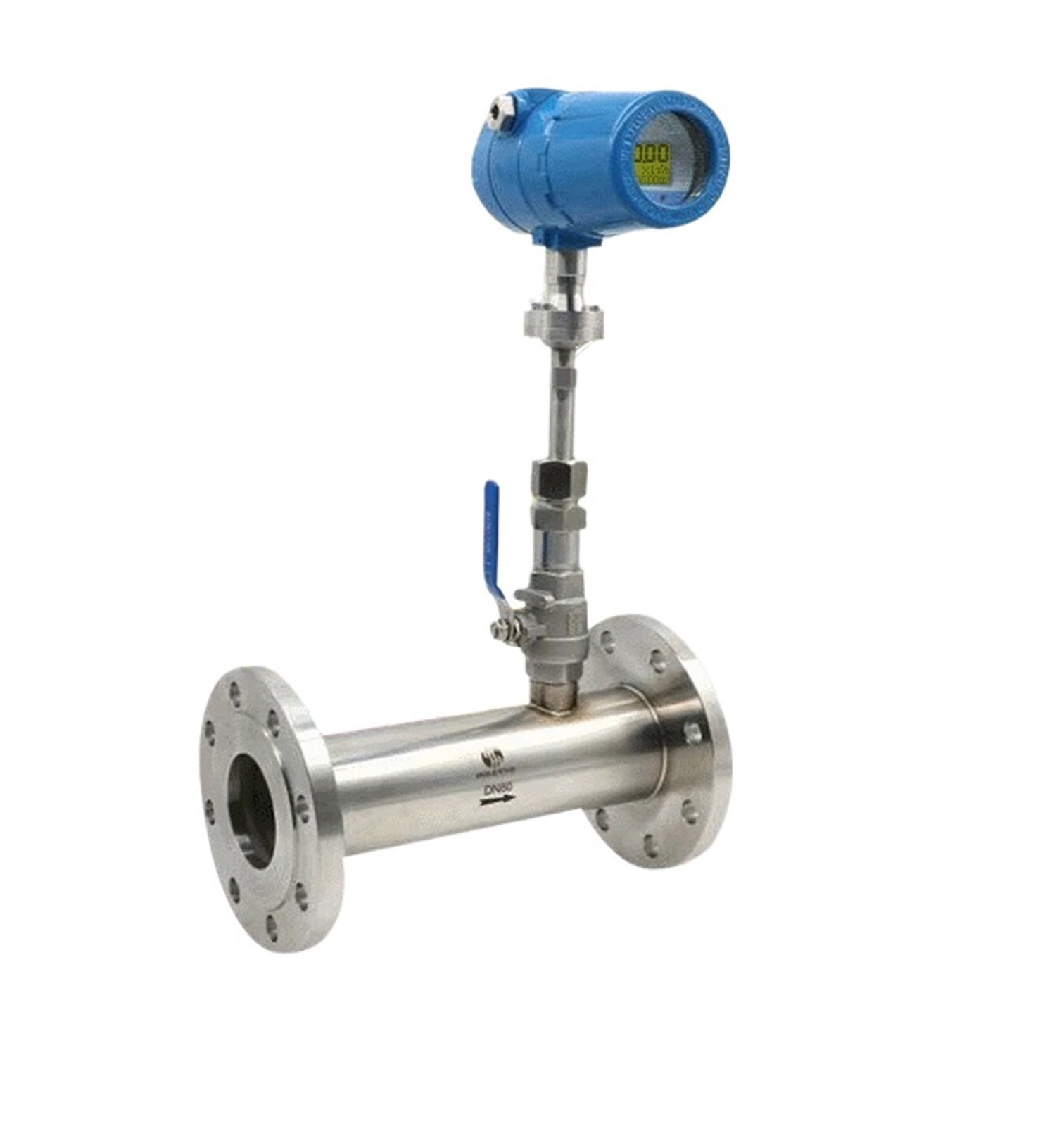 Large Diameter Insertable Thermal Gas Mass Flow Meter For Accurate Flow ...