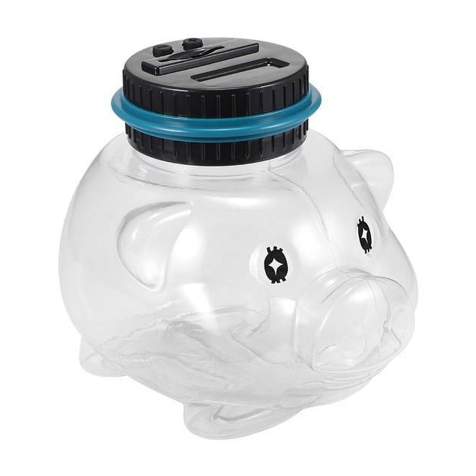 Large Digital Counting Piggy Bank for Adults & Boys - 1.8L Capacity ...
