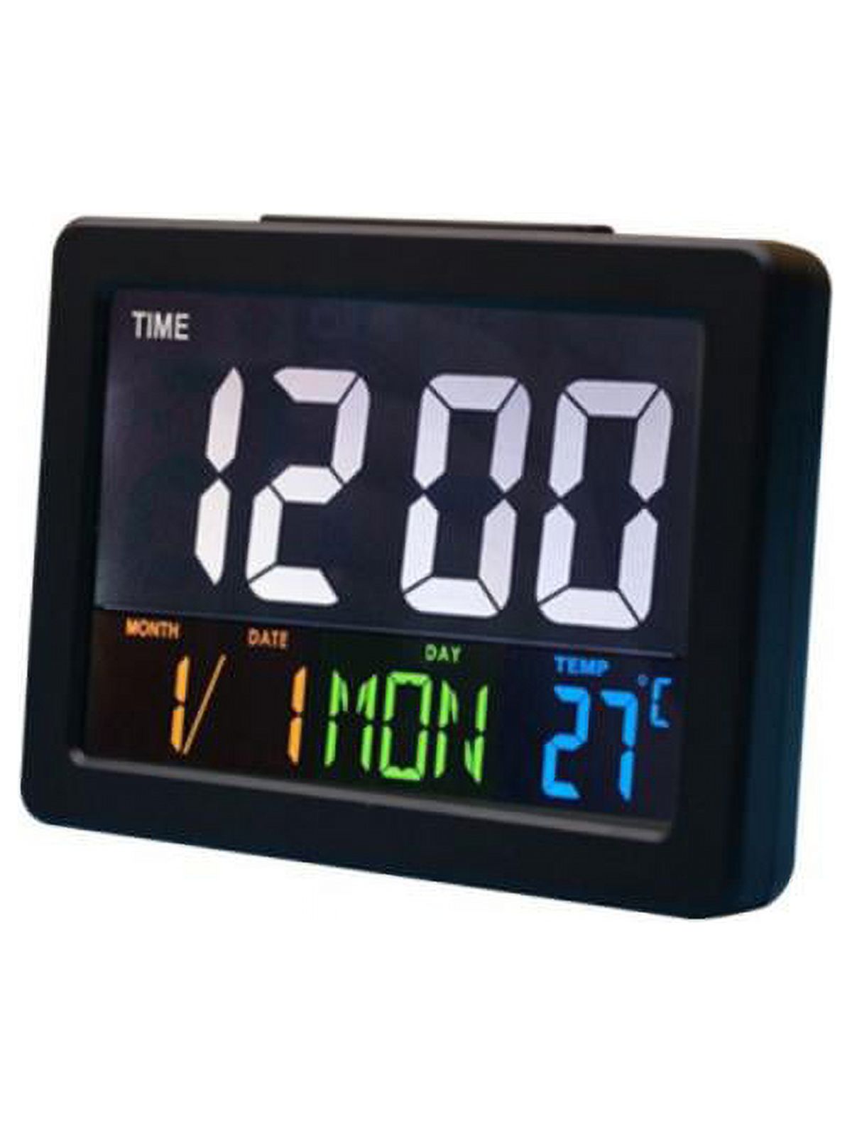 Large Digital Jumbo LED Wall Desk Alarm Clock Display Calendar ...