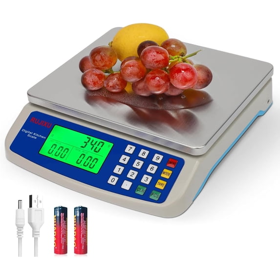 Large Digital Kitchen Scale 30KG Commercial Food Scale 66LB for Baking ...