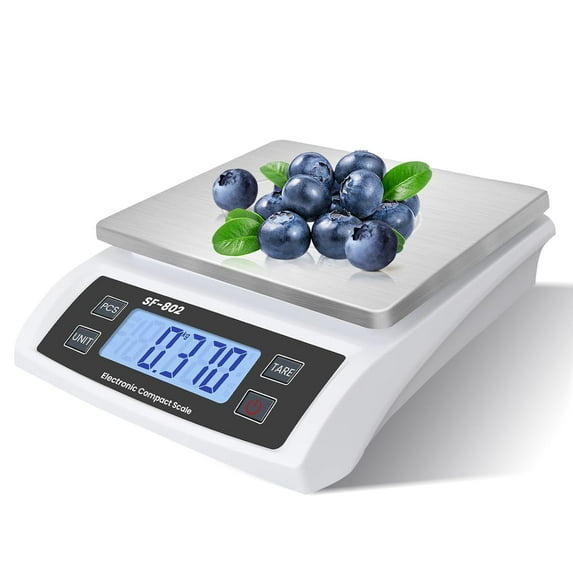 Large Digital Kitchen Scale 30kg/66lb Food for Baking Cooking Stainless ...