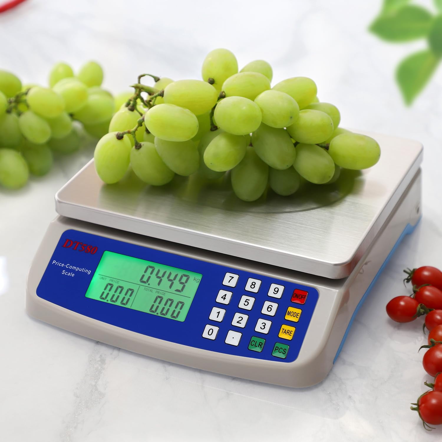 Large Digital Kitchen Scale Black 30kg/66lb Commercial Food Scale ...