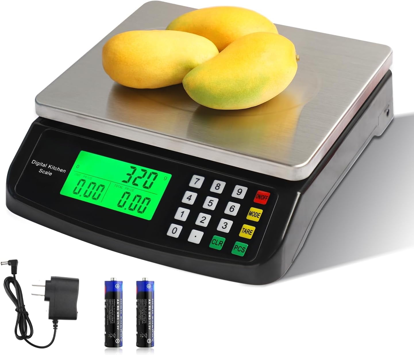 Large Digital Kitchen Scale Commercial Food Scale for Baking Bread Meat ...
