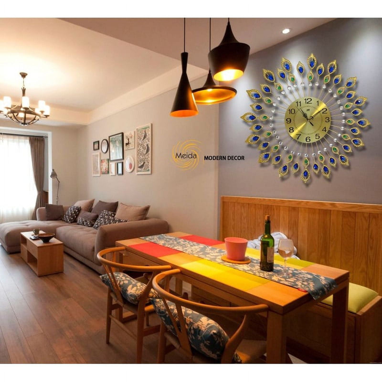 Large Digital Wall Clock Battery Operated - Stylish Reloj de Pared Para ...