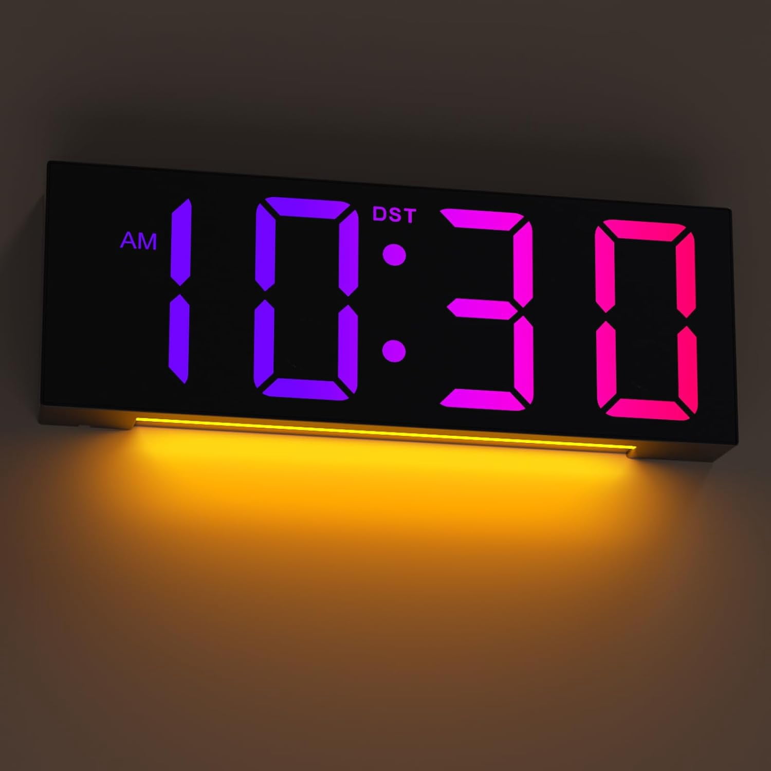Large Digital Wall Clock with Remote Control, 12'' Wall Digital Clock ...