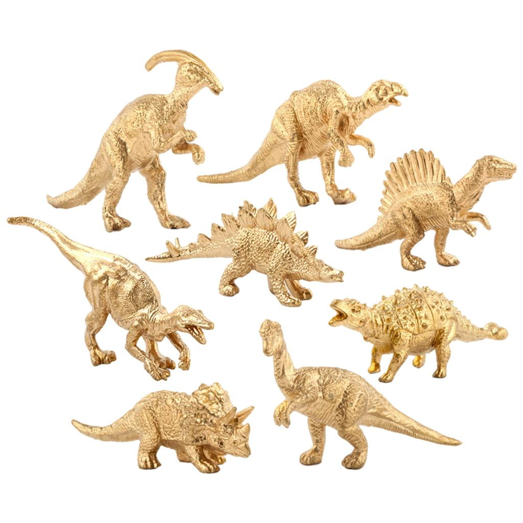 Large Dinosaur Model Action Figures Stegosaurus Triceratops Playset ...
