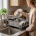 Large Dish Drying Rack for Kitchen Counter, Detachable Large Capacity ...