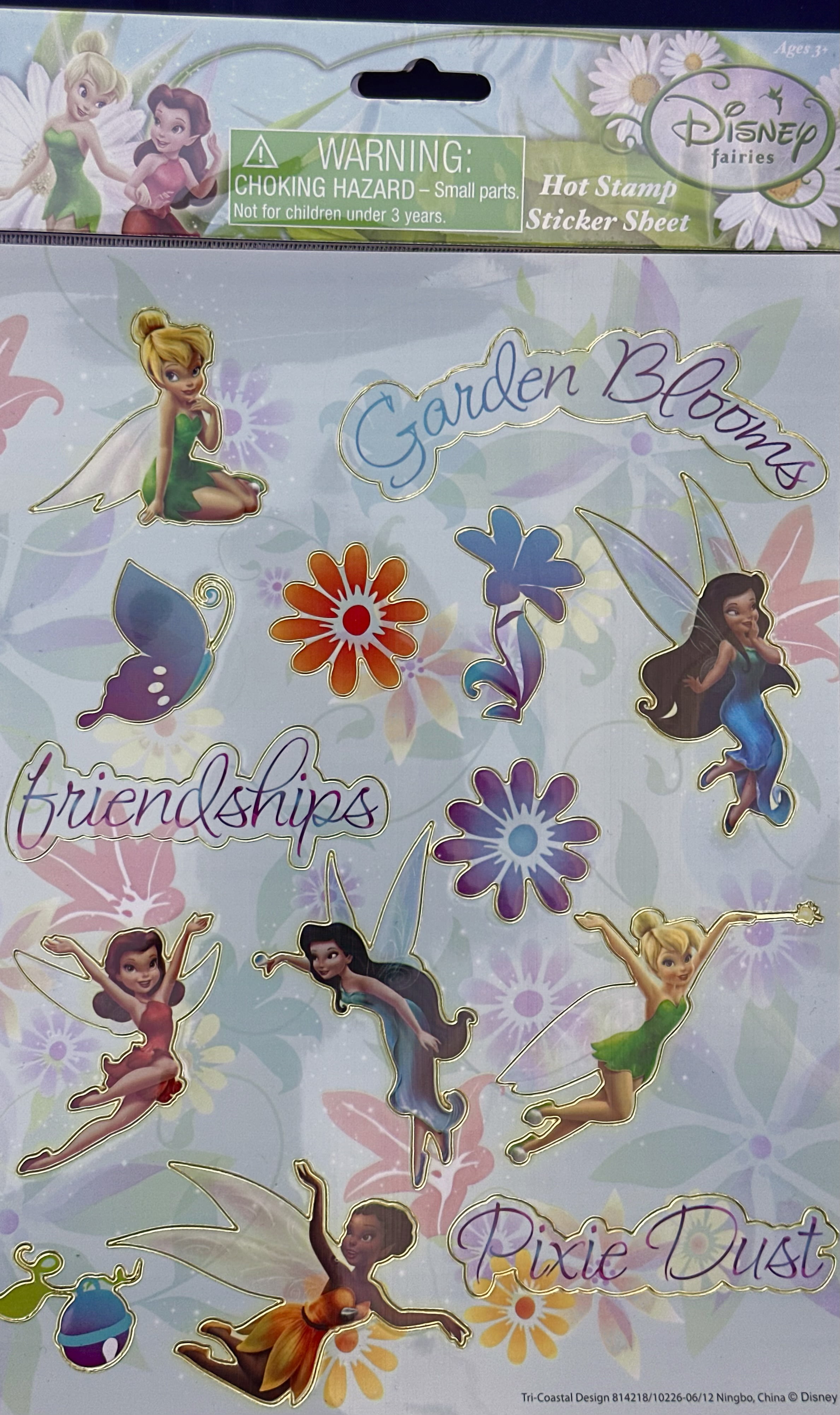 Large Disney Fairy Tinkerbell Sticker sheet - Walmart.com
