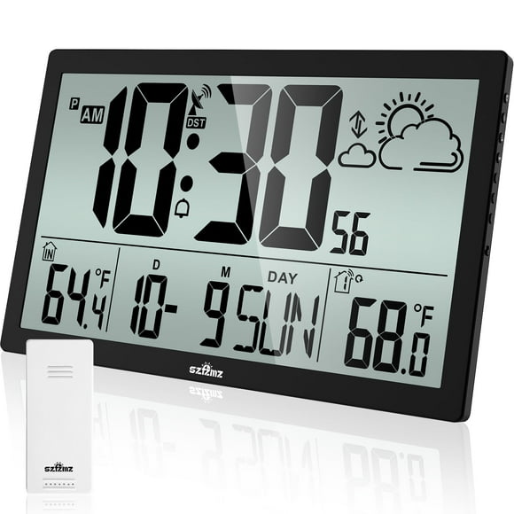 Indoor Outdoor Temperature Clock