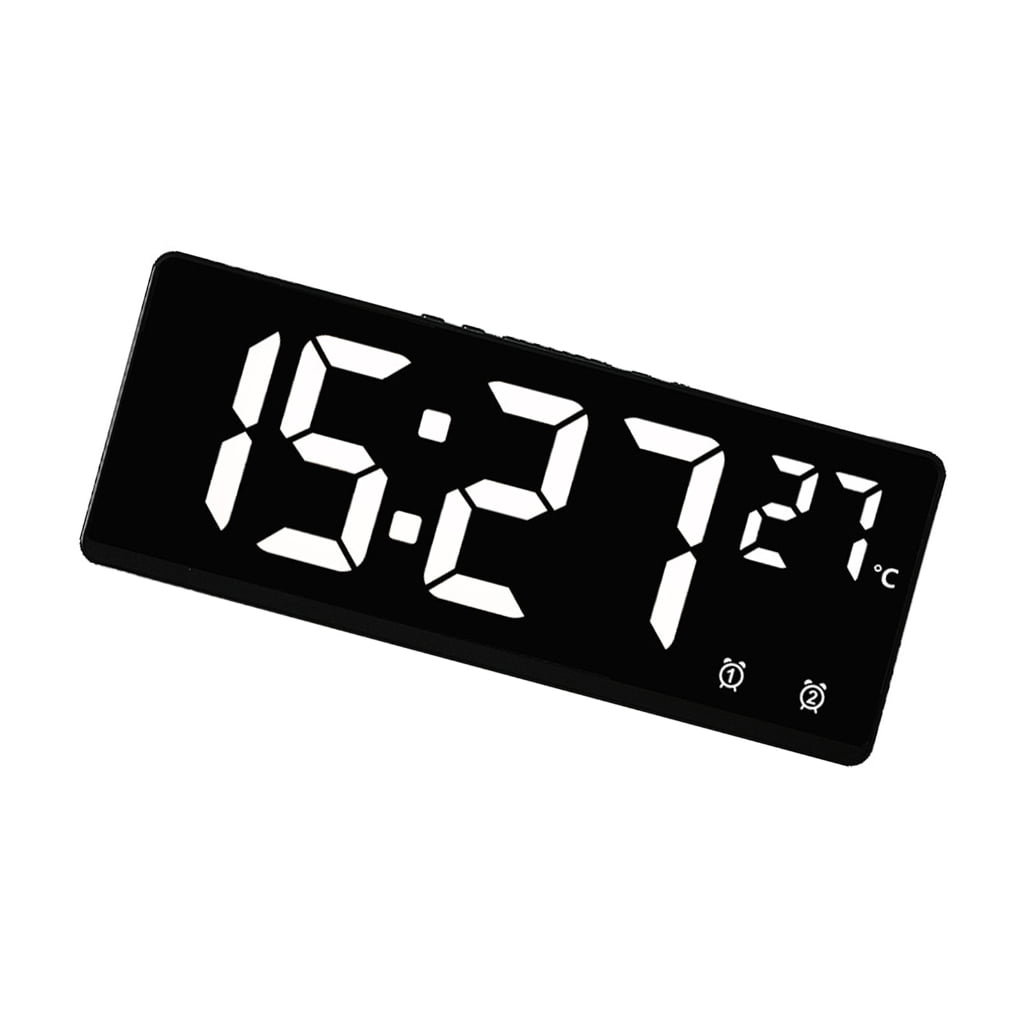 Large Display Digital Alarm Clock Travel Clock with Temperature Table ...