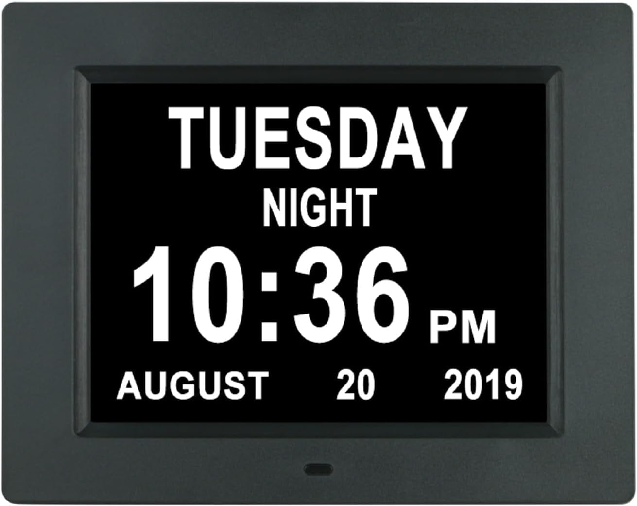 Large Display Digital Clock with Date and Day of Week, 8 Alarm Options ... Large Display Digital Clock with Date and Day of Week, 8 Alarm Options ...