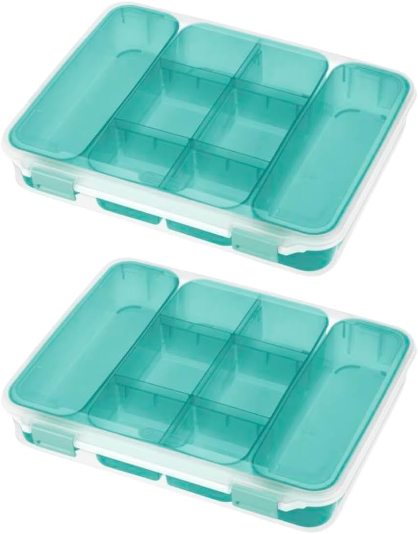 Large Divided Case 8-Compartment Organizer (Pack of 2) - Walmart.com