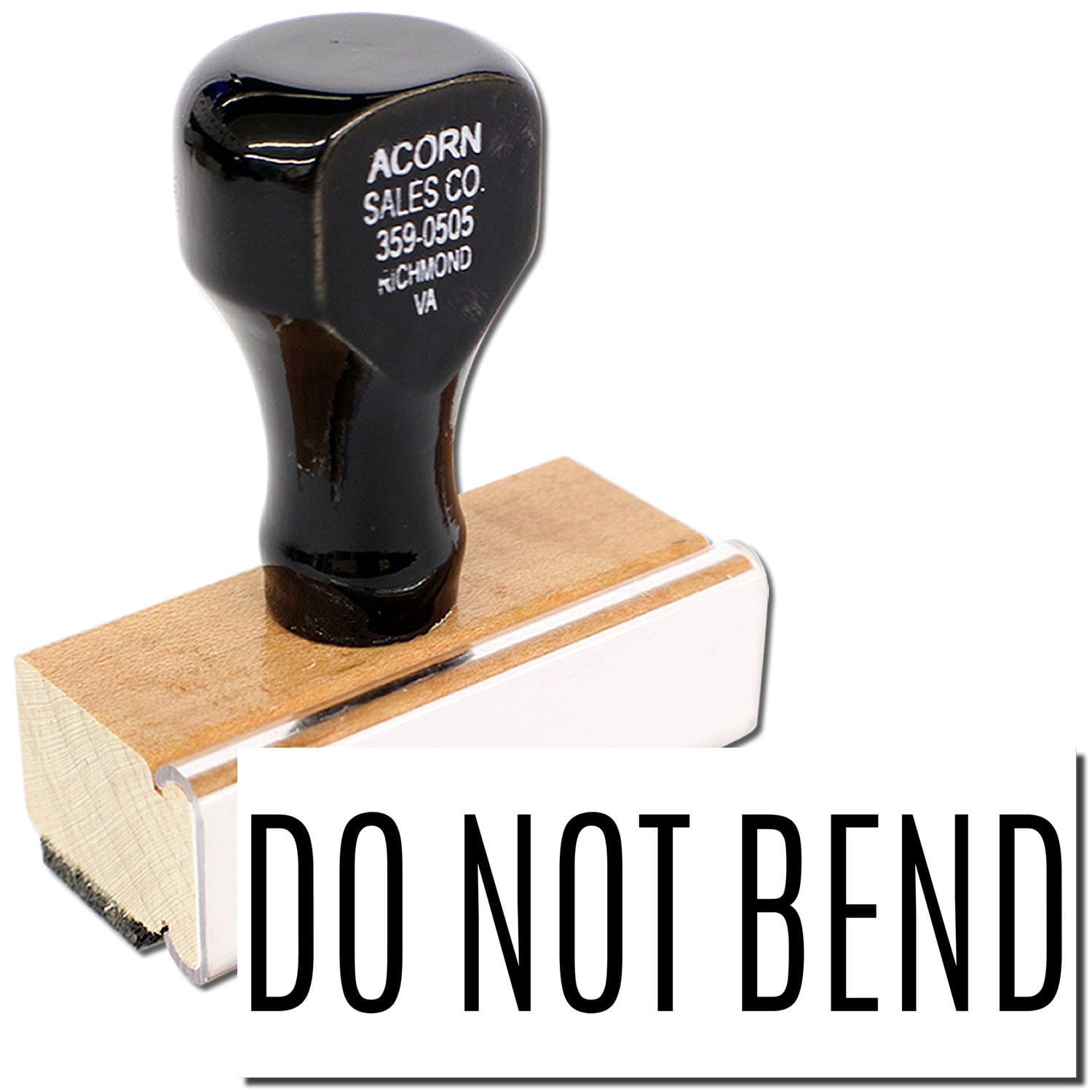 Large Do Not Bend Rubber Stamp, Wooden Handle Rubber Stamp, Laser ...