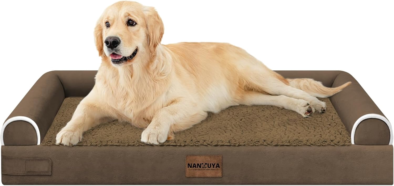 Large Dog Bed Orthopedic Washable: Beds Bolster XL Bed Medium Large ...