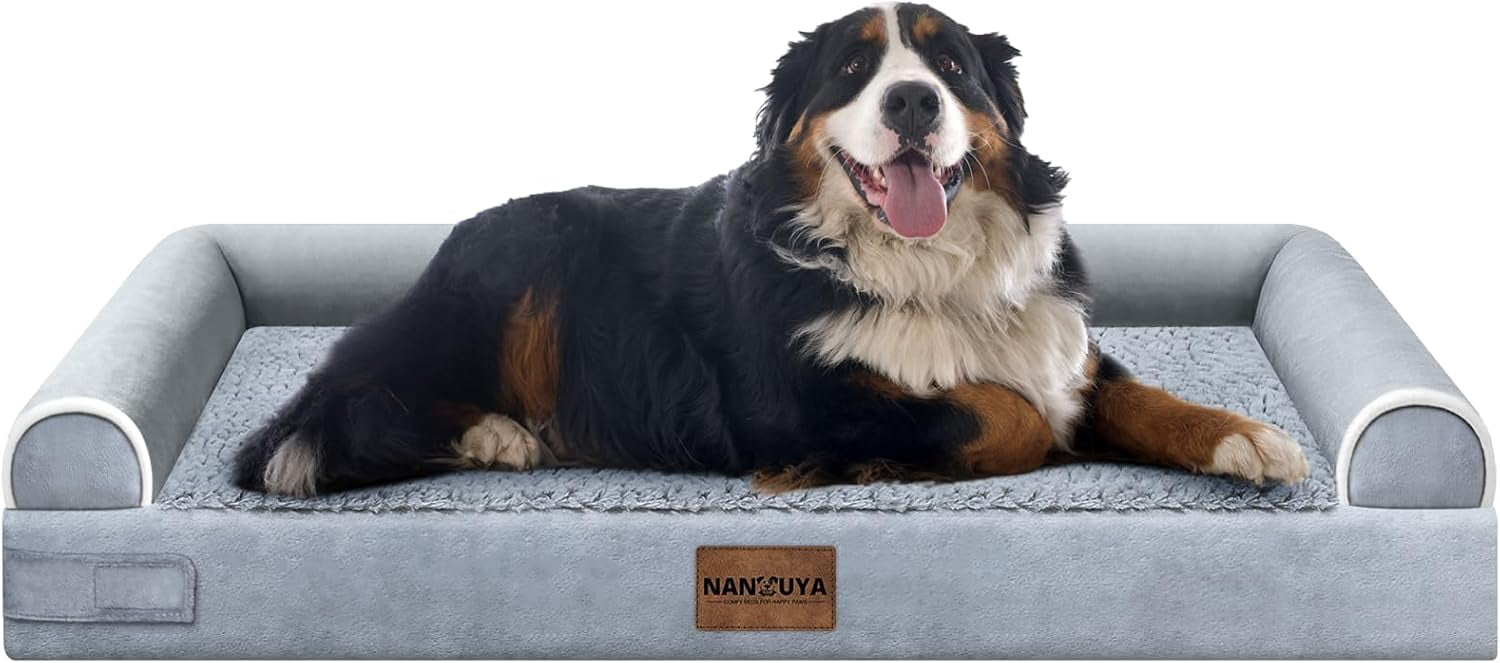 Large Dog Bed Orthopedic Washable: Jumbo Dog Bed Bolster Extra Large ...
