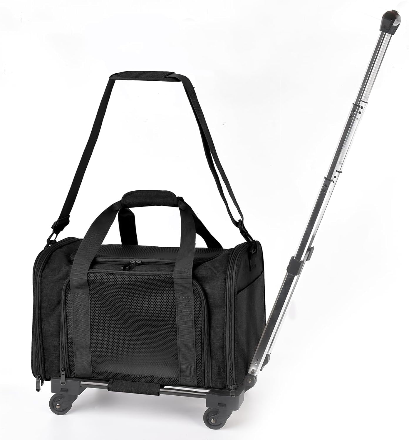 Large Dog Cat Carriers with Wheels Puppies up to 45 Lbs, Big Dog ...