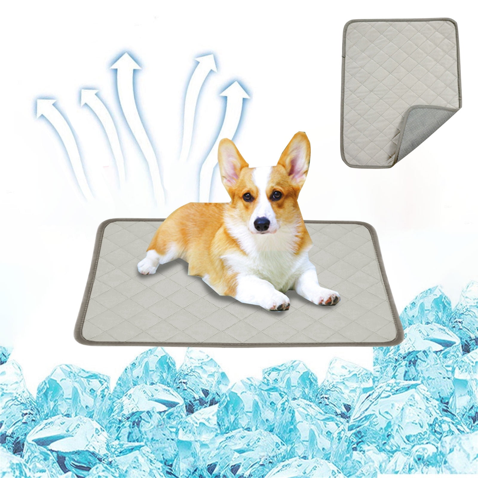 Large Dog Cooling Mat Self Cooling Pad for Pets, Breathable Cloth ...