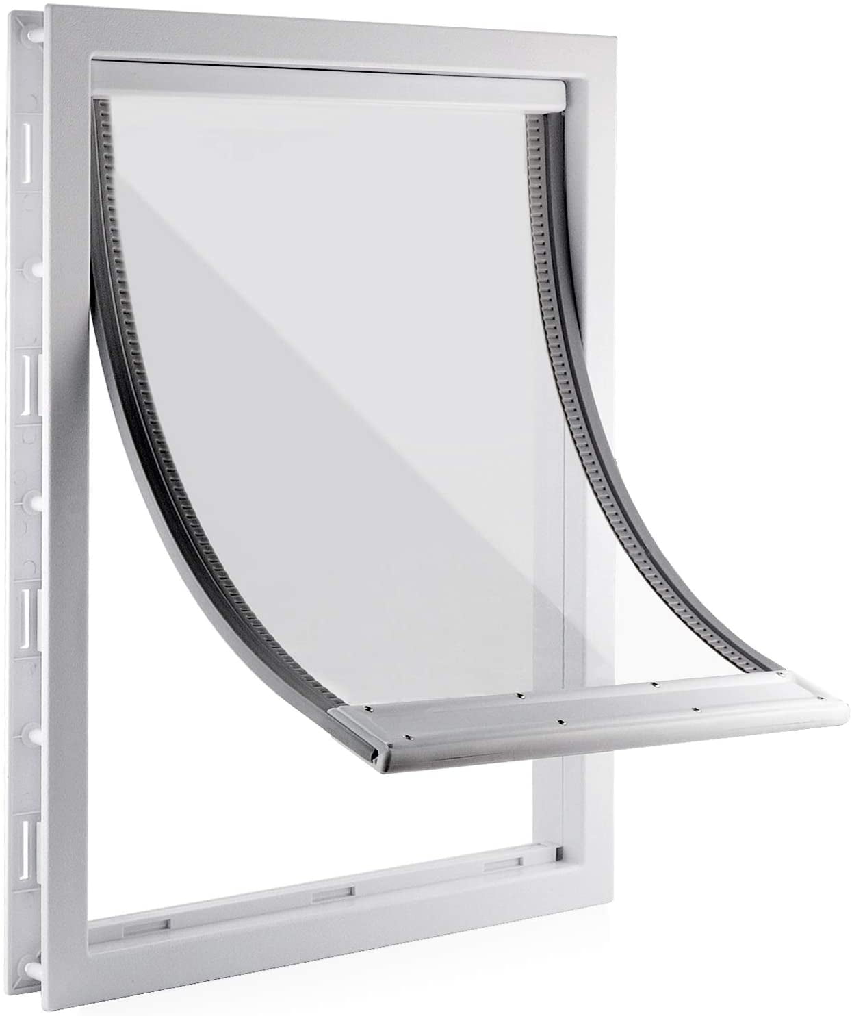 Large Dog Door for Pets Up to 220 lb, Weatherproof Pet Door with ...