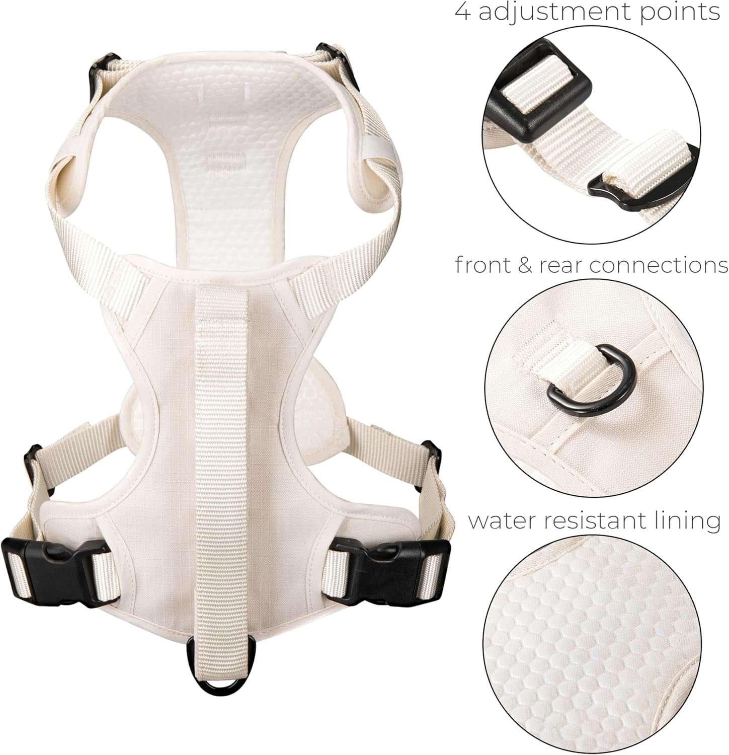 Large Dog Grab Harness with Integrated Magnetic Traffic Leash, Quick ...