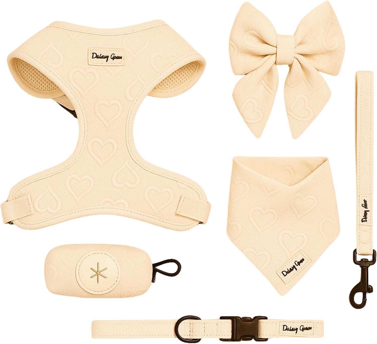Large Dog Harness Set – No Pull Harness with Matching Leash, Collar ...