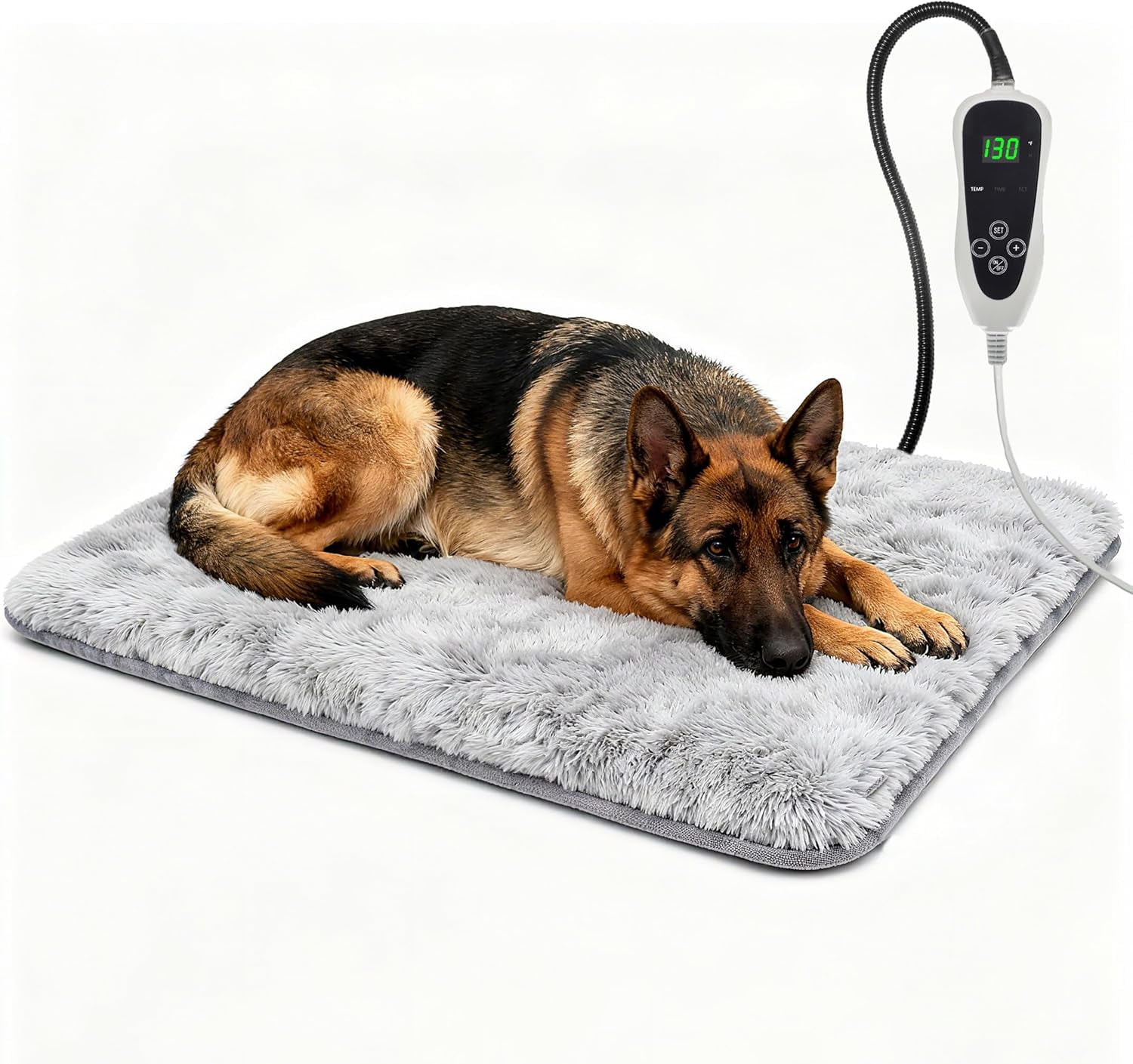 Large Dog Heating Pad 36x24 in with Smart Thermostat Switch and Power ...