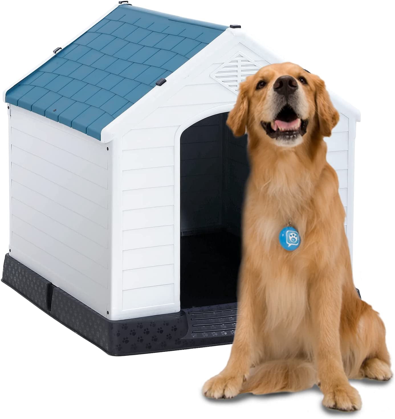 Large Dog House,Outdoor Dog Kennel,Insulated Dog House Pet Puppy ...