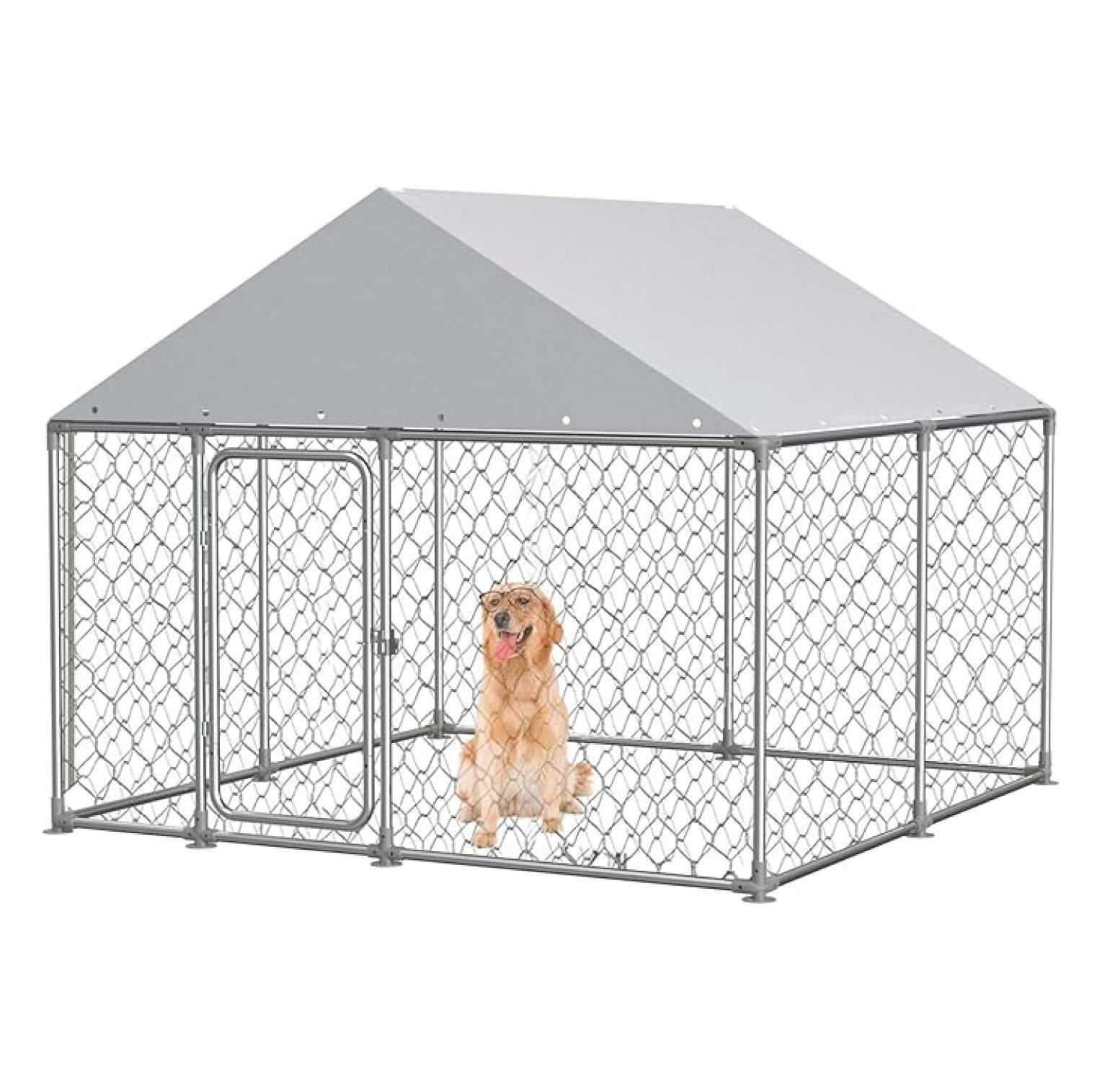 Large Dog Kennel Outdoor, Heavy Duty Dog Kennels House Outside with ...