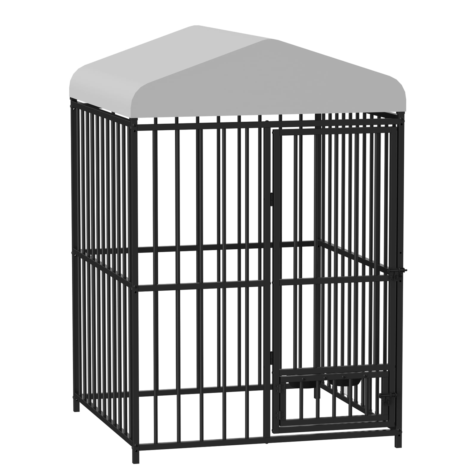 Large Dog Kennel Outside Dog Run Enclosure With Roof, Heavy Duty ...