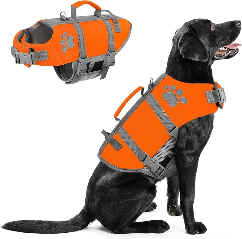 Large Dog Life Jacket, Dog Life Vest for Swimming, Floating Life Vest ...