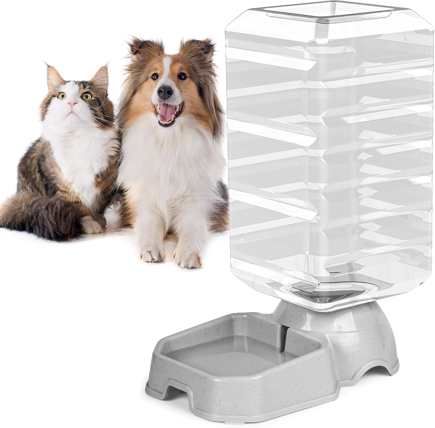 Large Dog Water Bowl Dispenser, 3 Gallon Automatic Gravity Cat Waterer ...