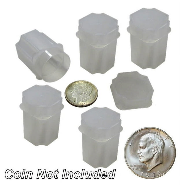 Guardhouse Large Dollar Square Coin Tubes, 38mm, 5 pack - Collector ...
