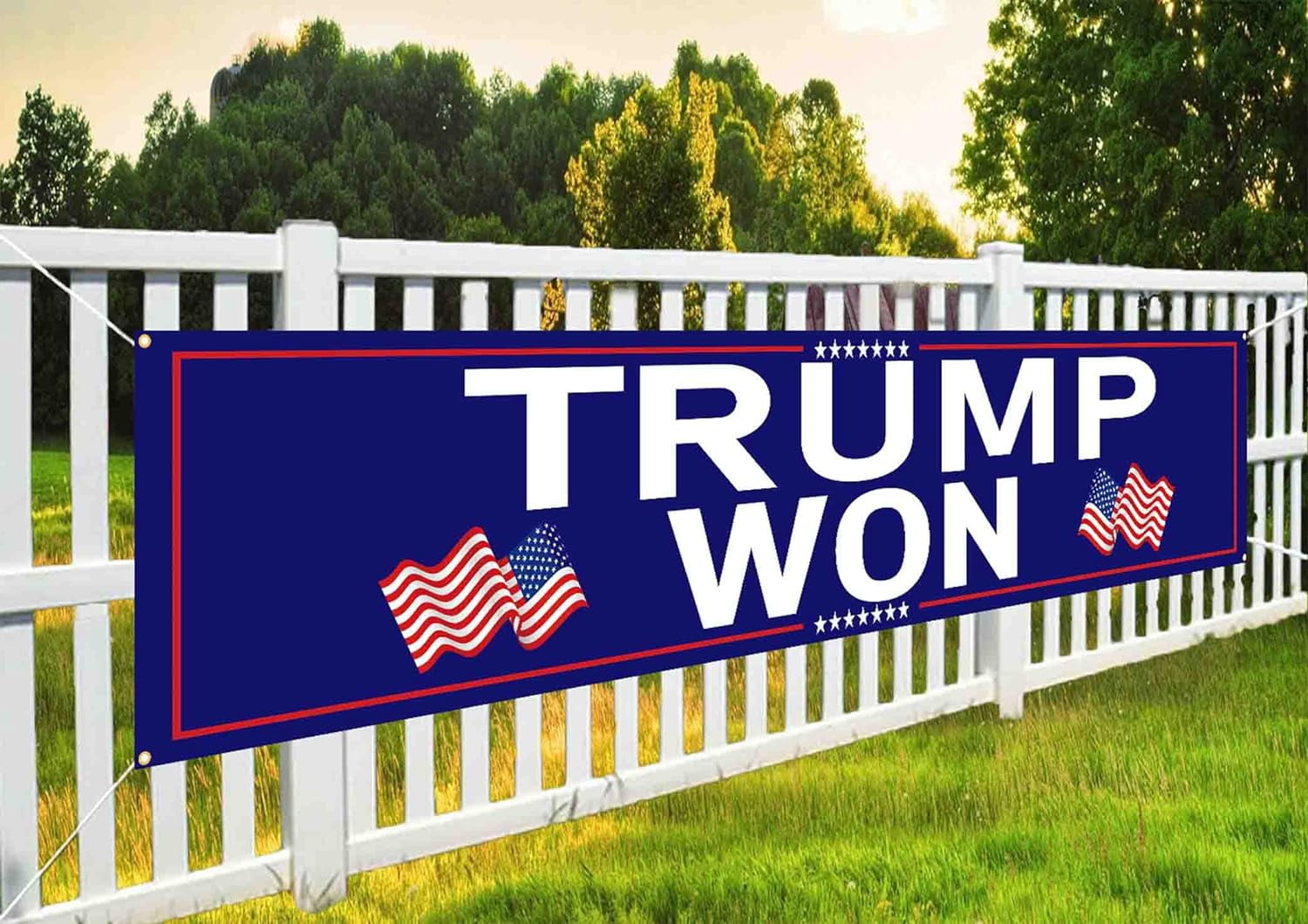 Large Donald Trump Won 2024 Banner Flag Outdoor,Trump Take American ...