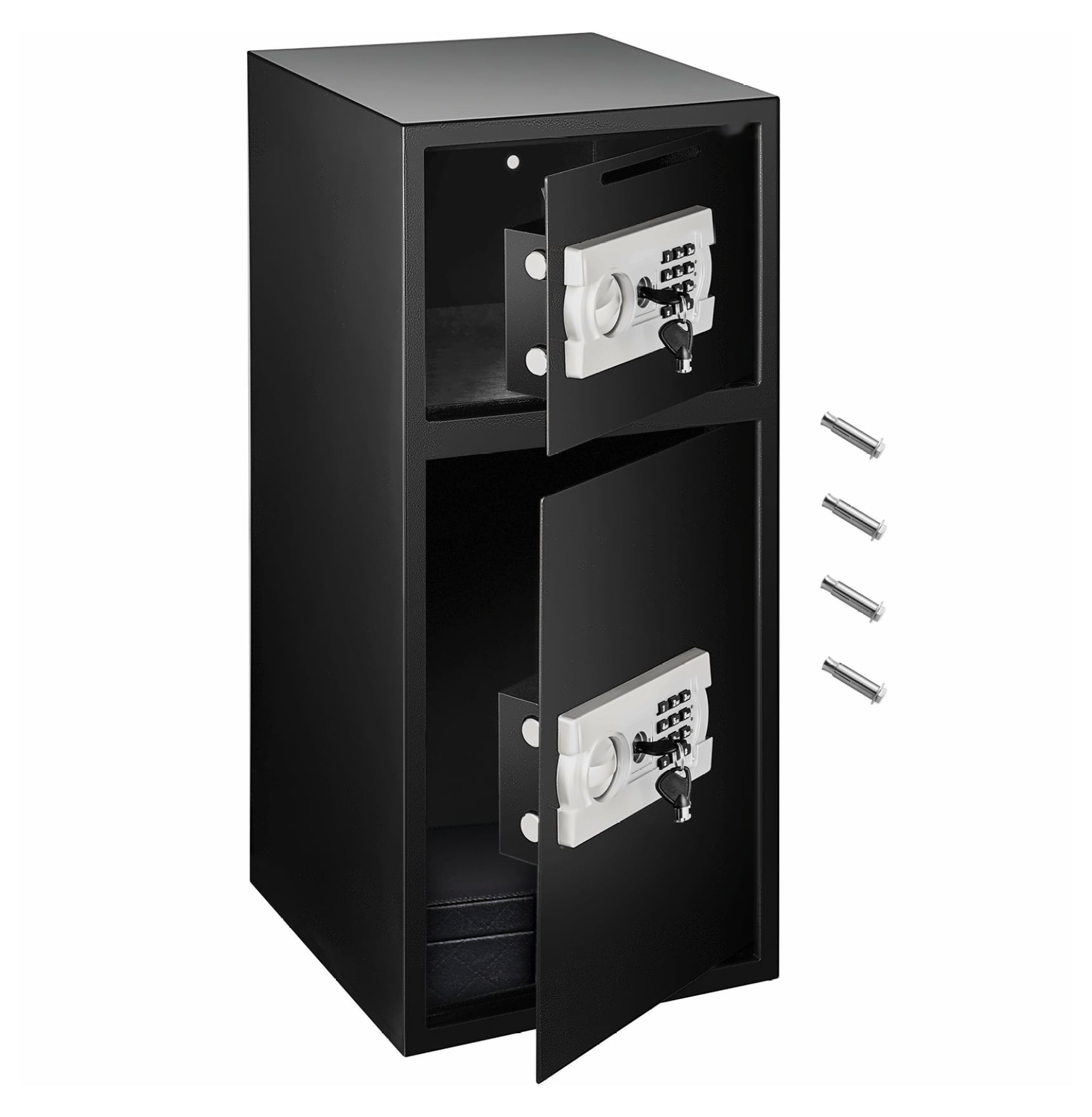 Large Double Door Safe Box 2.6 cu ft Steel Safe with Digital Lock for ...