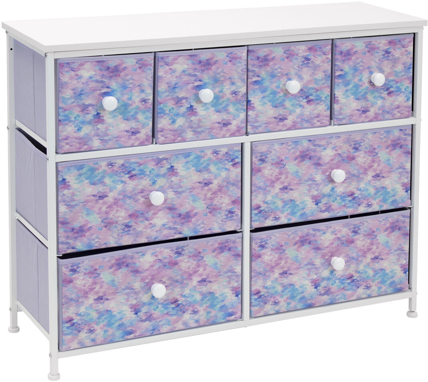 Large Dresser w/ Multiple Drawers - Pink/Purple Kids Furniture Storage ...