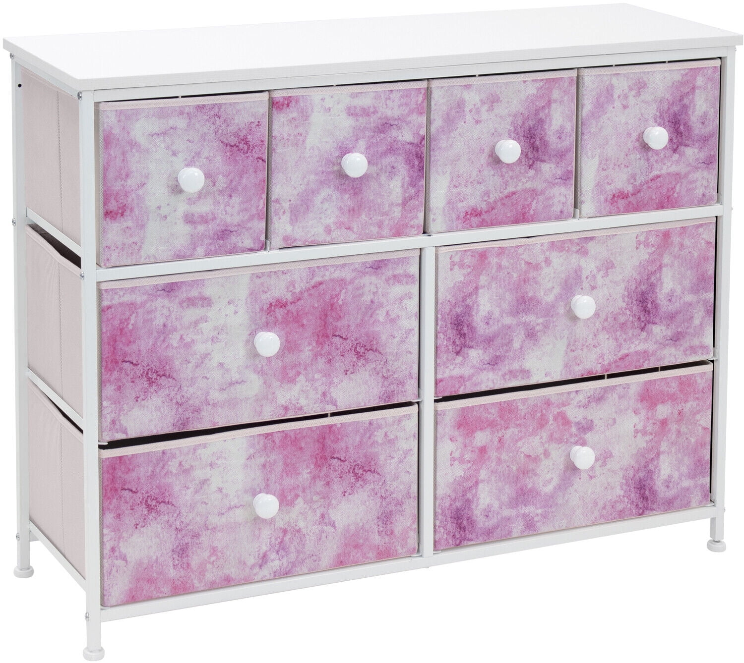 Large Dresser w/ Multiple Drawers - Pink/Purple Kids Furniture Storage ...