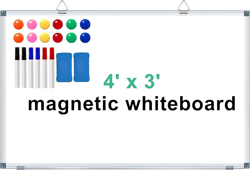 Large Dry Erase White BoardMagnetic Whiteboard Aluminum Presentation ...