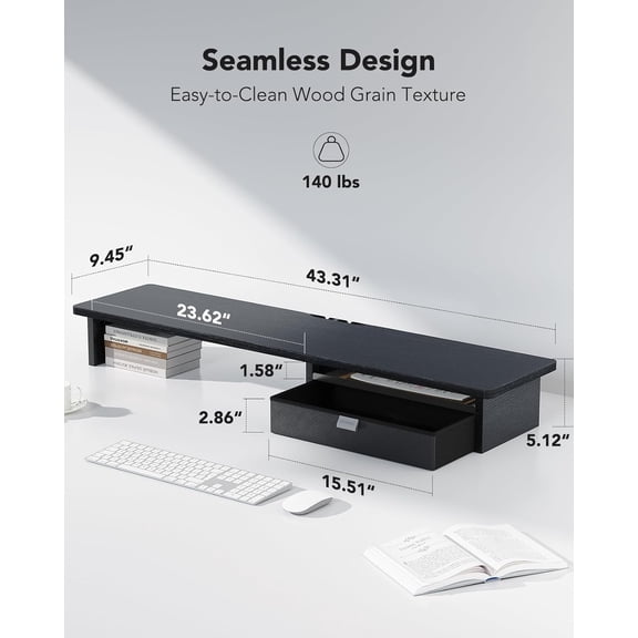 Monitor Stand With Cable Management