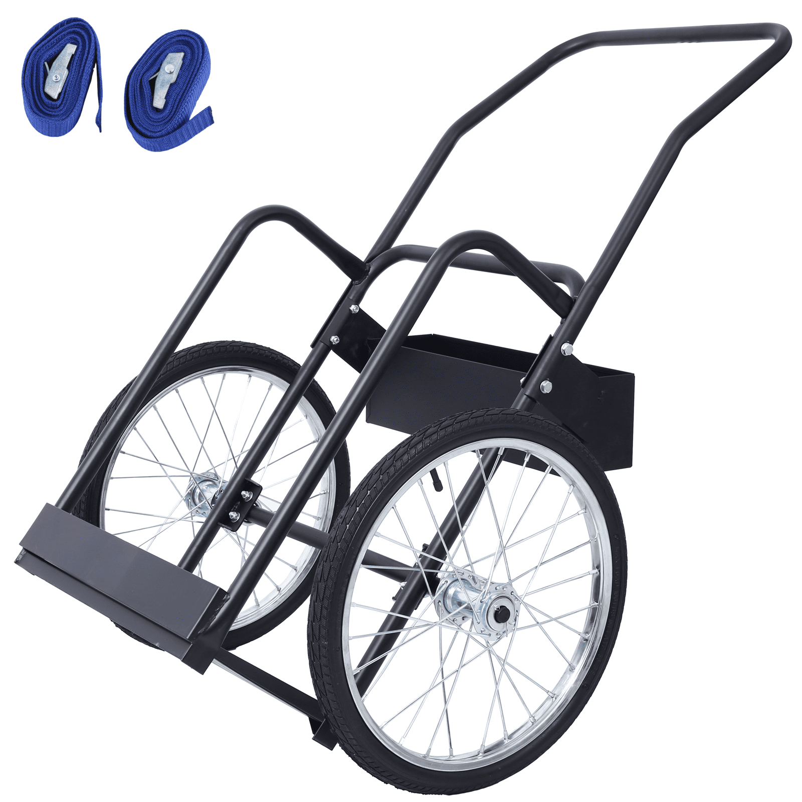 Large Dual Oxygen Tank Cart with 20" pneumatic Wheels & 2 Fastening ...