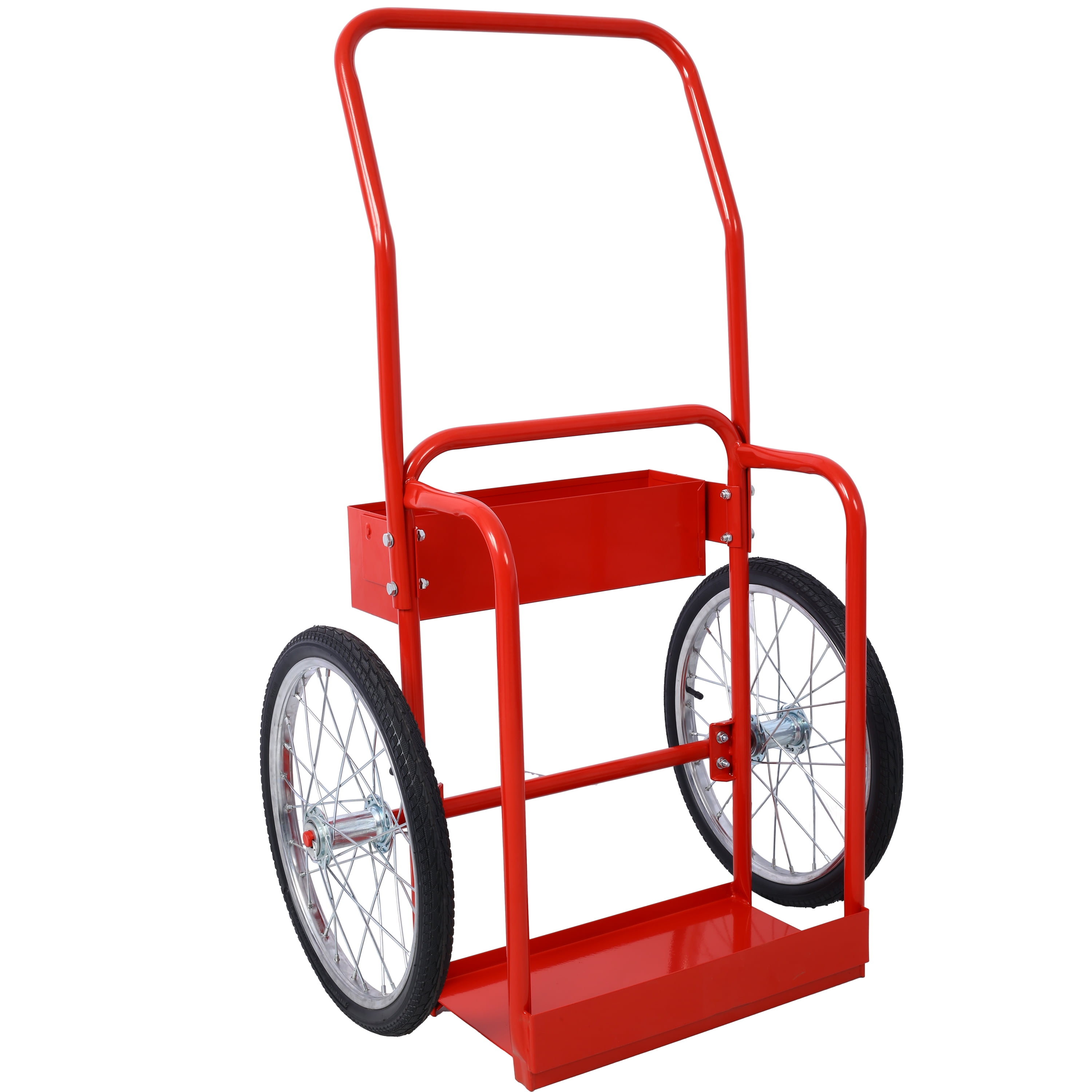 Large Dual Oxygen Tank Cart Dolly Double Cylinder Cart, 20" pneumatic ...