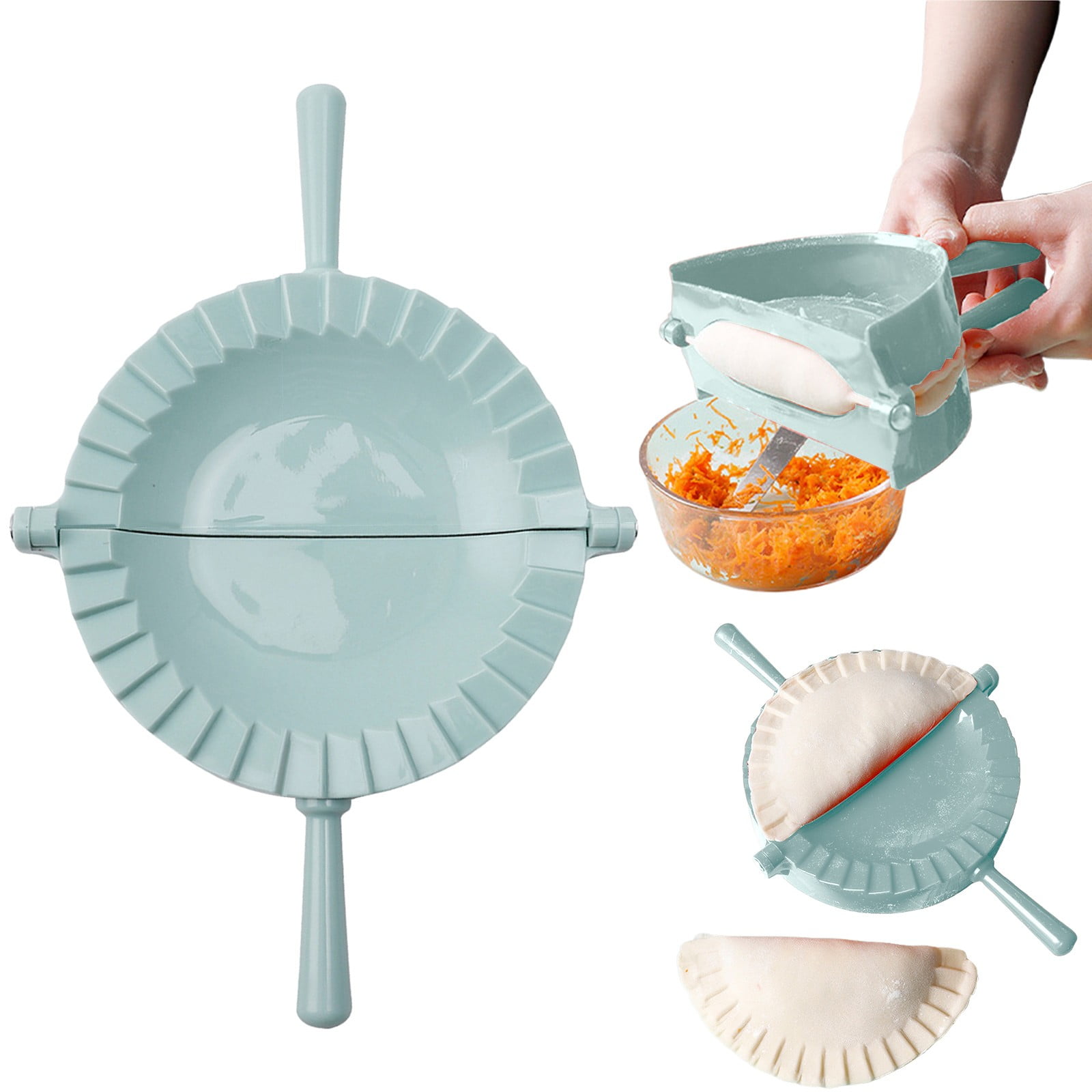 Large Dumpling Maker Press 6.25 Inch Light Blue, Easy Dumpling ...
