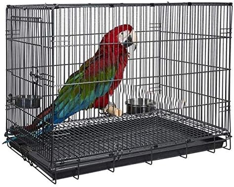 Large Durable Metal Travel or Veterinary Easy Collapsable Parrot Bird ...