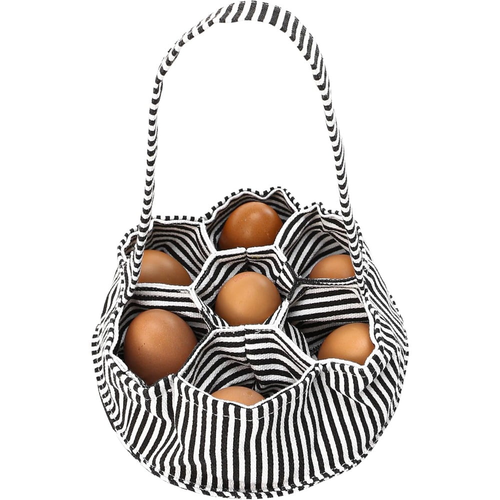 Large Egg Collecting & Gathering Basket Bag with 7 Pouches, Fresh ...
