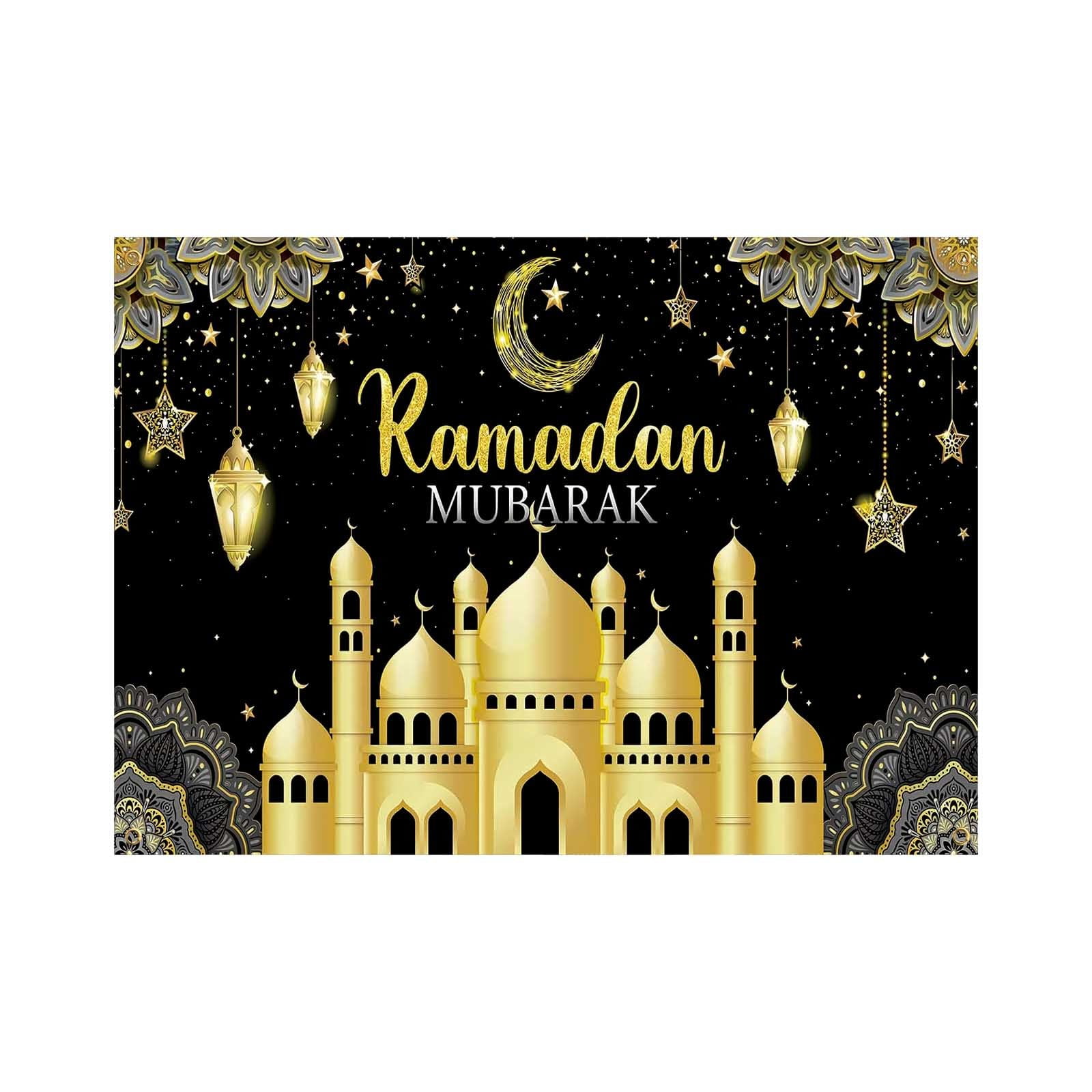 Large Eid Banner Decorations Outdoor 6.9x7.8FT,Ramadan Photography ...