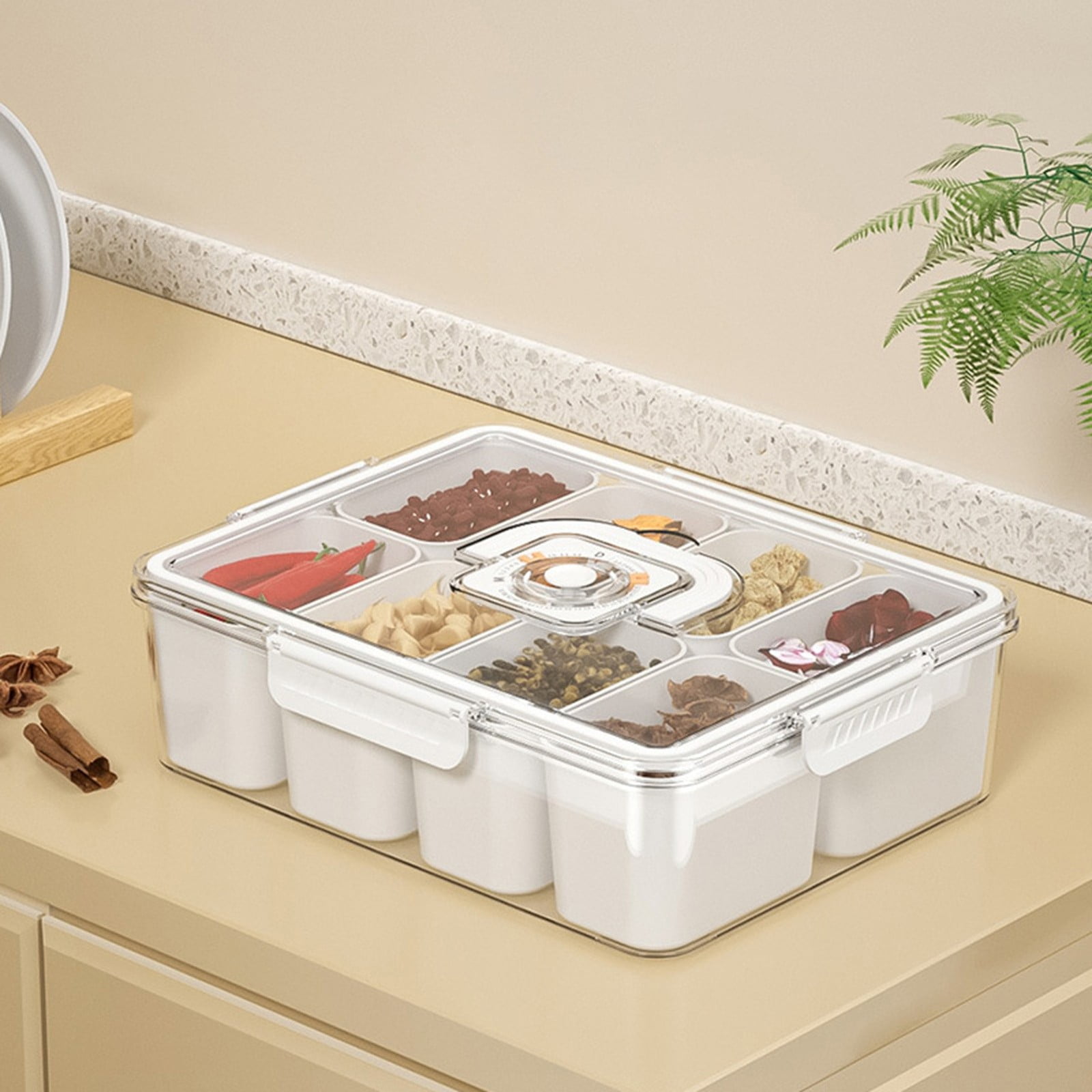 Large Eight Point Box Condiment Box Star Flower Dried Storage Box ...